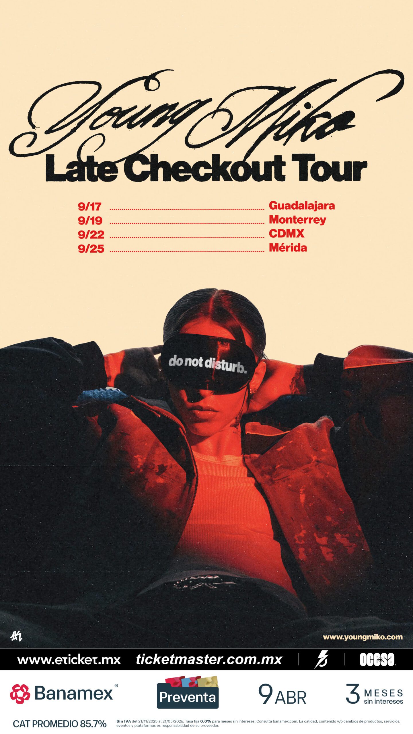 Young Miko anuncia su regreso a México con el “Late Checkout Tour 2026 ...